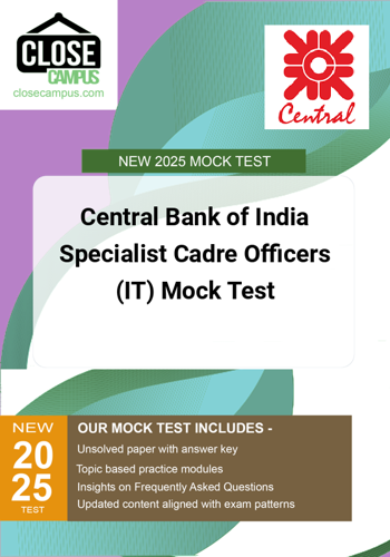 Buy Central Bank of India Specialist Cadre Officers IT Mock Test 2026 ...