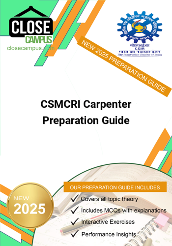 Buy CSMCRI Carpenter Preparation Guide 2025 Edition - Closecampus