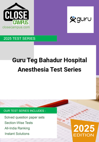 Buy Guru Teg Bahadur Hospital Anesthesia Test Series 2025 Edition ...