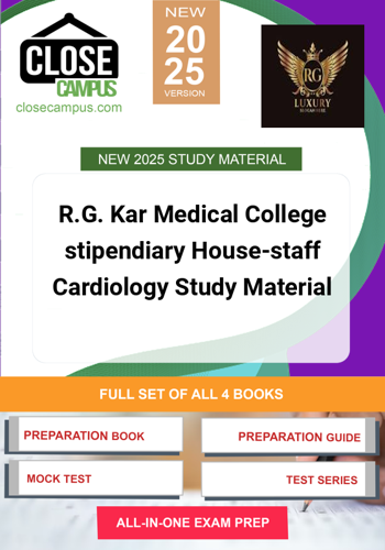 Buy RG Kar Medical College stipendiary Housestaff Cardiology Study ...