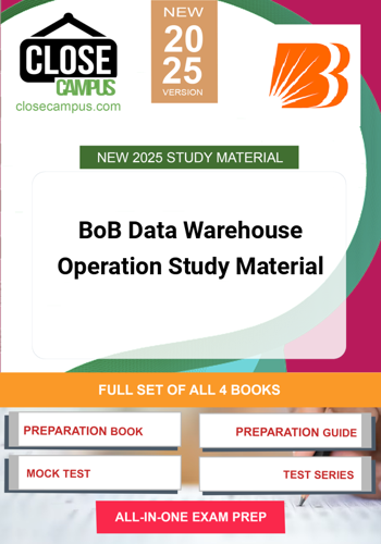 Buy BoB Data Warehouse Operation Study Material 2025 Edition - Closecampus