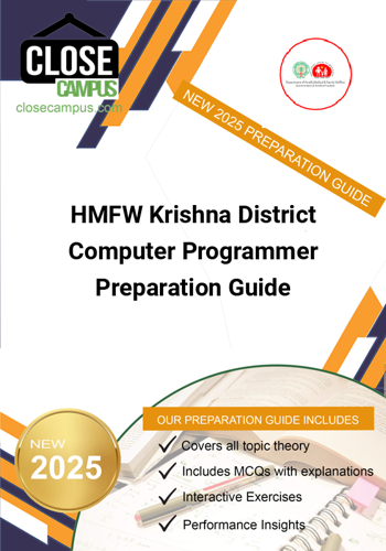 Buy HMFW Krishna District Computer Programmer Preparation Guide 2025 Edition - Closecampus