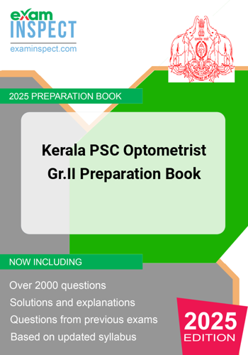 Buy Kerala PSC Optometrist GrII Preparation Book 2025 Edition - Examinspect