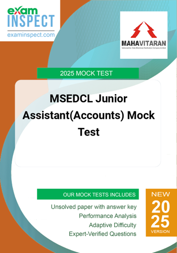 Buy MSEDCL Junior AssistantAccounts Mock Test 2025 Edition - Examinspect