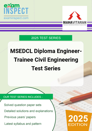 Buy MSEDCL Diploma EngineerTrainee Civil Engineering Test Series 2025 ...