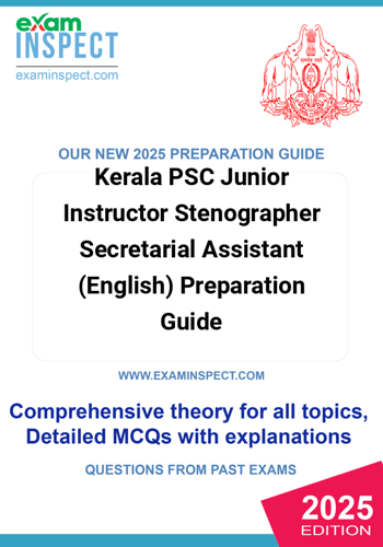 Buy Kerala PSC Junior Instructor Stenographer Secretarial Assistant ...