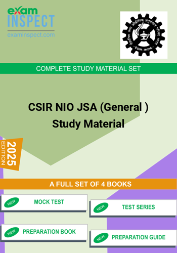 Buy CSIR NIO JSA (General ) Study Material 2025 Edition - Examinspect