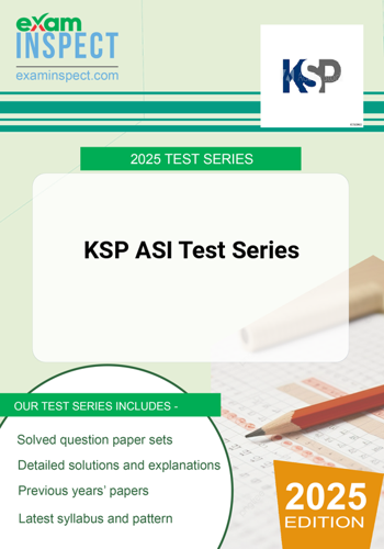 Buy KSP ASI Test Series 2025 Edition - Examinspect