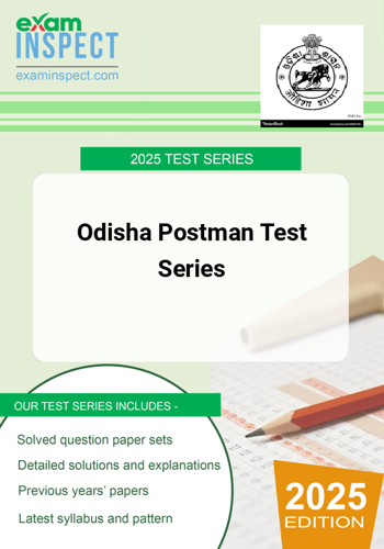 Buy Odisha Postman Test Series 2025 Edition - Examinspect