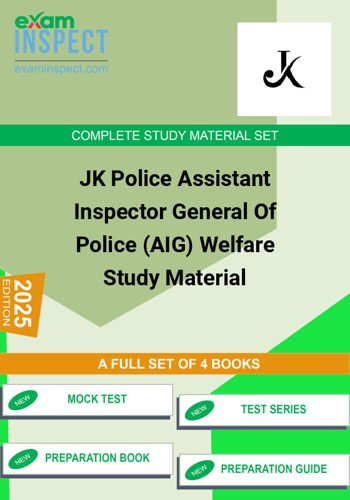 Buy JK Police Assistant Inspector General Of Police (AIG) Welfare Study Material 2025 Edition ...