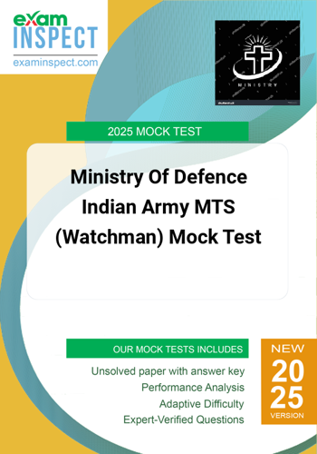 Buy Ministry Of Defence Indian Army MTS Watchman Mock Test 2025 Edition ...