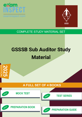 Buy GSSSB Sub Auditor Study Material 2025 Edition - Examinspect