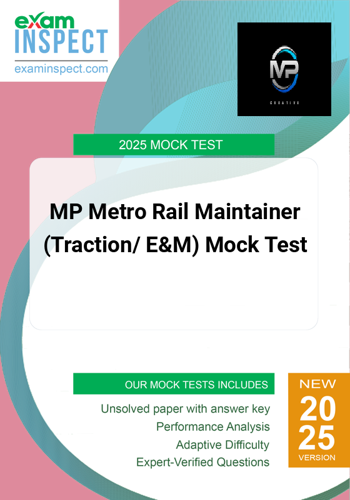 Buy MP Metro Rail Maintainer TractionE&M Mock Test 2025 Edition ...