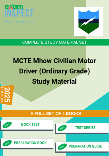 Buy MCTE Mhow Civilian Motor Driver (Ordinary Grade) Study Material ...