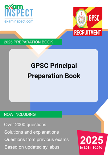 Buy GPSC Principal Preparation Book 2025 Edition - Examinspect
