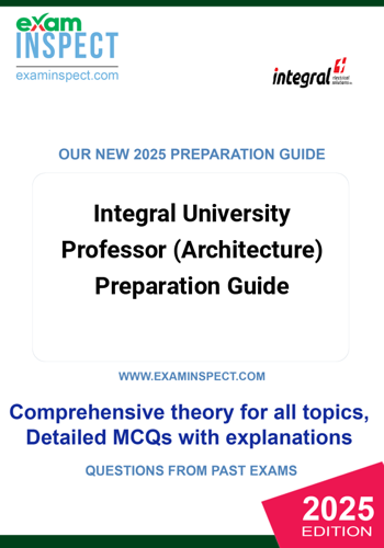 Buy Integral University Professor Architecture Preparation Guide 2025 ...