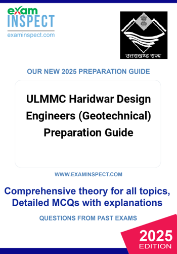 Buy ULMMC Haridwar Design Engineers (Geotechnical) Preparation Guide 2025 Edition - Examinspect