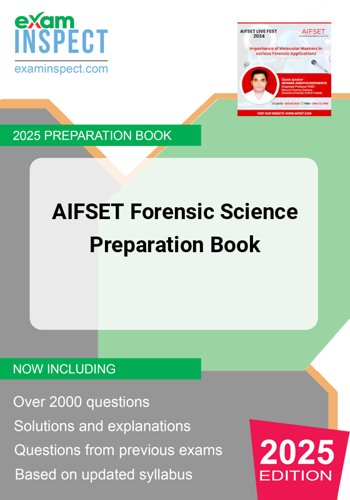 Buy AIFSET Forensic Science Preparation Book 2025 Edition - Examinspect
