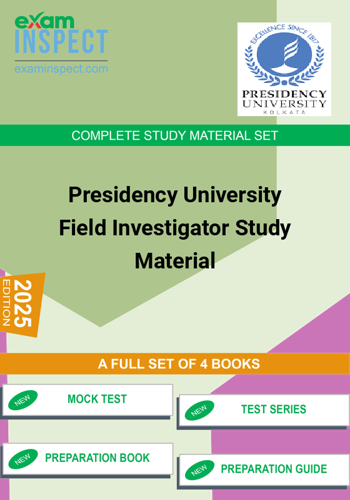 Buy Presidency University Field Investigator Study Material 2025 ...