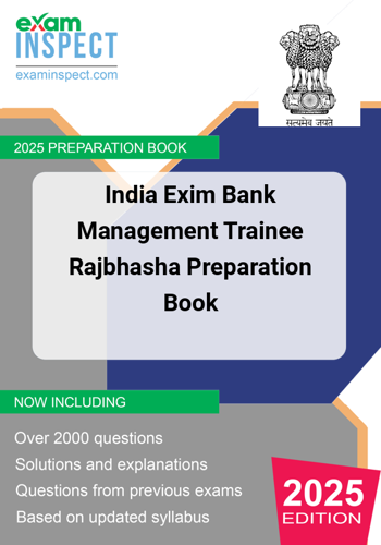 Buy India Exim Bank Management Trainee Rajbhasha Preparation Book 2025 ...