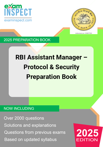 Buy RBI Assistant Manager Protocol & Security Preparation Book 2025 ...