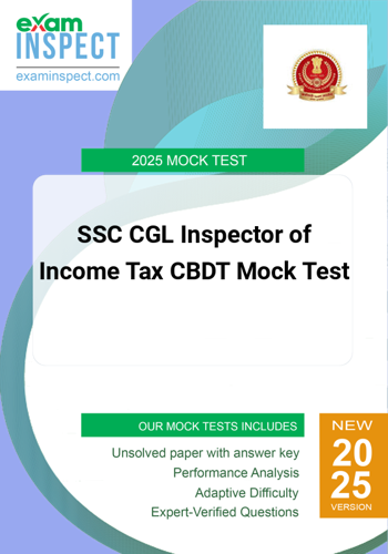 Buy SSC CGL Inspector of Income Tax CBDT Mock Test 2025 Edition ...