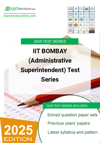 Buy IIT BOMBAY Administrative Superintendent Test Series 2025 Edition ...