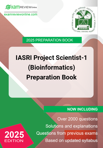 Buy IASRI Project Scientist1 Bioinformatics Preparation Book 2025 ...