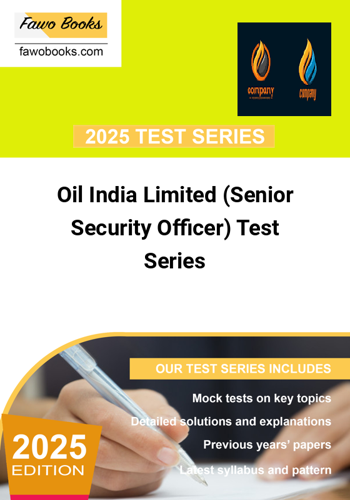 Buy Oil India Limited (Senior Security Officer) Test Series 2025 ...