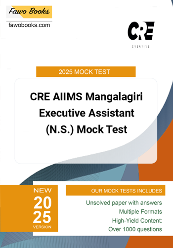 Buy CRE AIIMS Mangalagiri Executive Assistant (N.S.) Mock Test 2025 ...