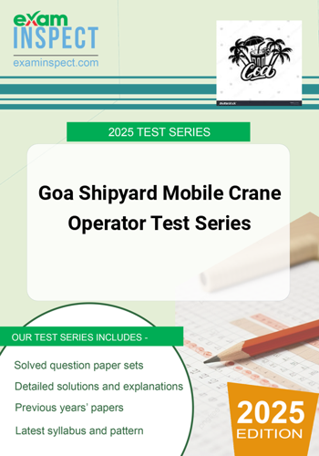 Buy Goa Shipyard Mobile Crane Operator Test Series 2025 Edition - JET ...