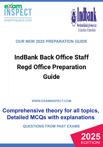 IndBank Back Office Staff Regd Office Preparation Guide - JET Exam ...