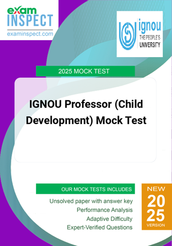 Buy IGNOU Professor Child Development Mock Test 2025 Edition - JET Exam ...