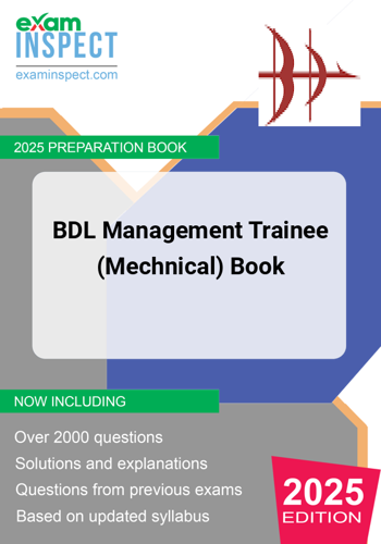 Buy BDL Management Trainee (Mechnical) Book 2025 Edition - JET Exam ...
