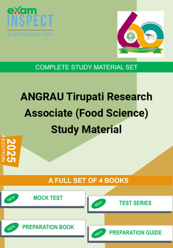 Buy ANGRAU Tirupati Research Associate Food Science Study Material 2025 ...