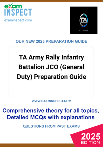 Buy TA Army Rally Infantry Battalion JCO (General Duty) Preparation ...