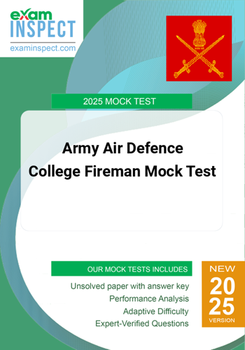 Buy Army Air Defence College Fireman Mock Test 2025 Edition - JET Exam ...