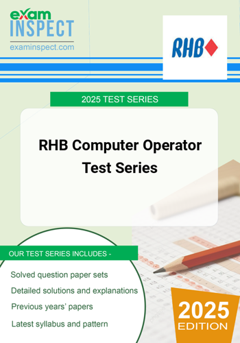 RHB Computer Operator Test Series - JET Exam Publication