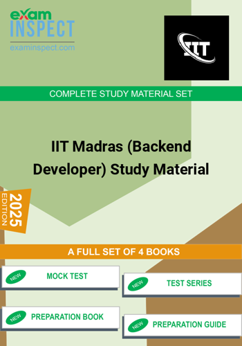 IIT Madras (Backend Developer) Study Material - JET Exam Publication