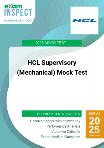 Buy HCL Supervisory (Mechanical) Mock Test 2025 Edition - JET Exam ...