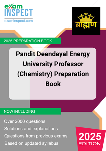 Buy Pandit Deendayal Energy University Professor (Chemistry) Preparation Book 2025 Edition - JET ...