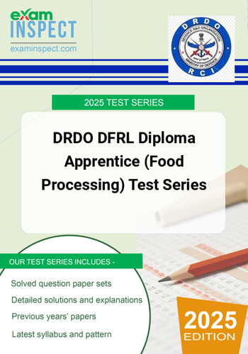 Buy DRDO DFRL Diploma Apprentice (Food Processing) Test Series 2025 ...