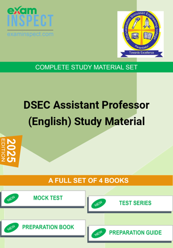 Buy DSEC Assistant Professor Study Material 2025 Edition - JET Exam ...
