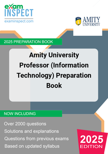 Buy Amity University Professor (Information Technology) Preparation Book 2025 Edition - JET Exam ...
