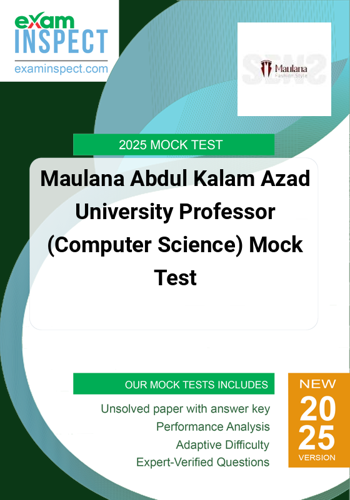 Buy Maulana Abdul Kalam Azad University Professor (Computer Science ...