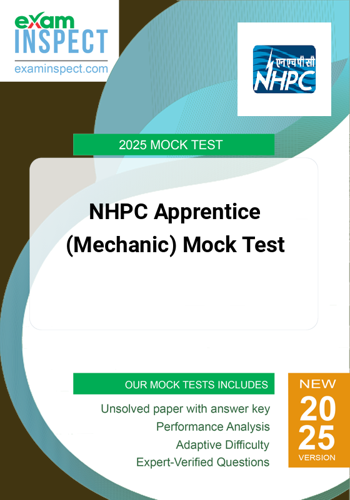 Buy NHPC Apprentice (Mechanic) Mock Test 2025 Edition - JET Exam ...
