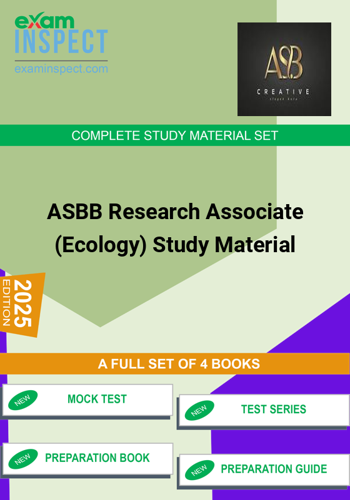 Buy ASBB Research Associate Ecology Study Material 2025 Edition - JET ...