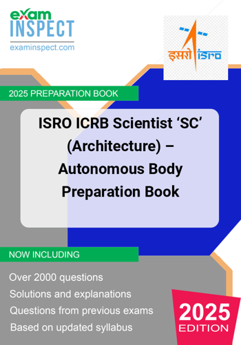 Buy ISRO ICRB Scientist ‘SC’ (Architecture) – Autonomous Body ...