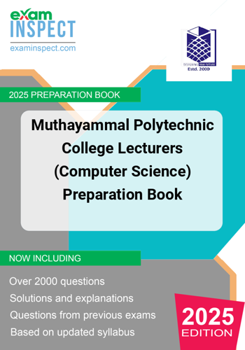Buy Muthayammal Polytechnic College Lecturers (Computer Science) Preparation Book 2025 Edition ...