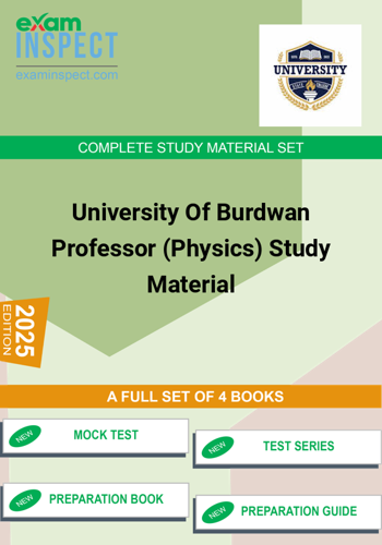 University Of Burdwan Professor (Physics) Study Material - JET Exam Publication